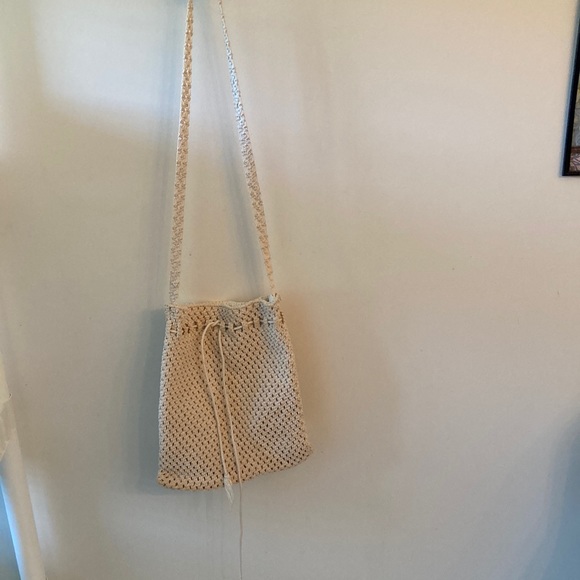 Hand Crafted | Bags | Boho Chic Indie Hipster Style Beige Cream Knit ...